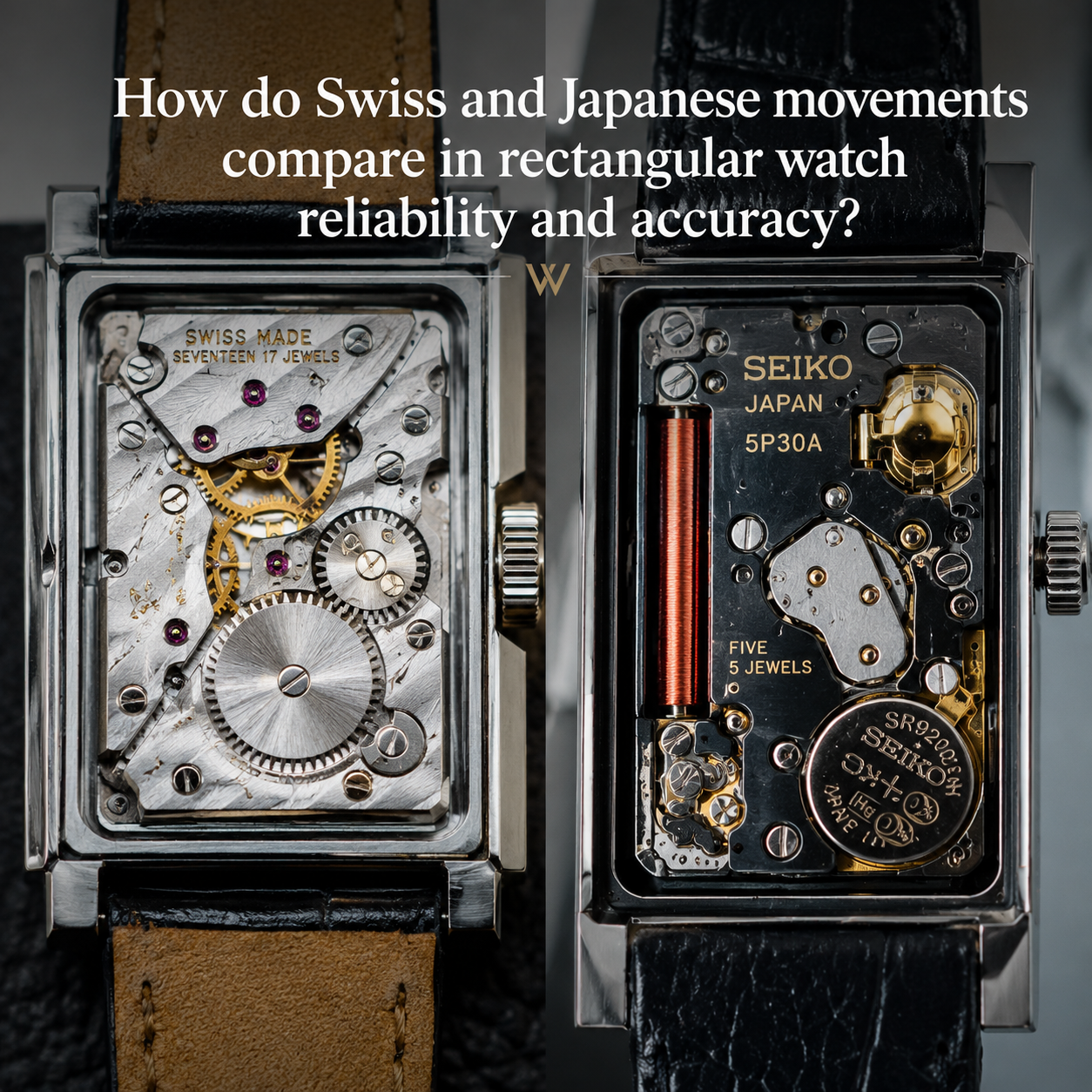 Swiss vs Japanese Movements in Rectangular Watches