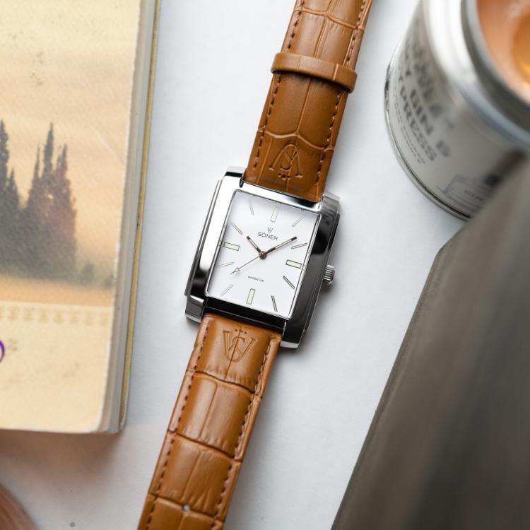 Momentum Men's Rectangular Automatic Watches | Sleek Self-Winding Style