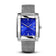 Basilica, Rectangular Watch in Brushed Steel, Black Dial